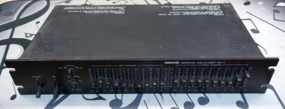 Nikko EQ-I Professional Series Stereo Graphic Equalizer Rack Mountable ...