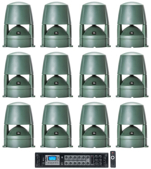 (12) JBL CONTROL 85M 5.25" Commercial 70v Outdoor Landscape Speakers ...
